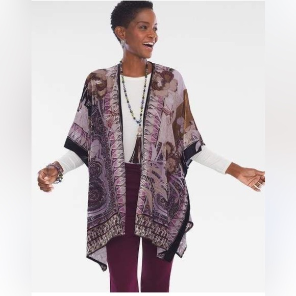 Anthropologie | Jackets & Coats | Akemi Kin Paisley Burnout Velvet ...